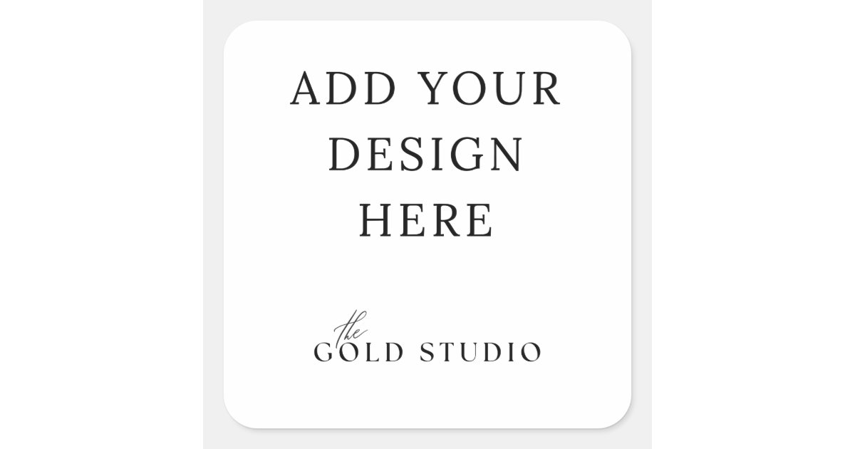 Favour sticker, 1.5 inch blank template square sticker | Zazzle