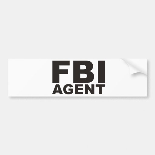 FBI Products & Designs! Bumper Sticker | Zazzle