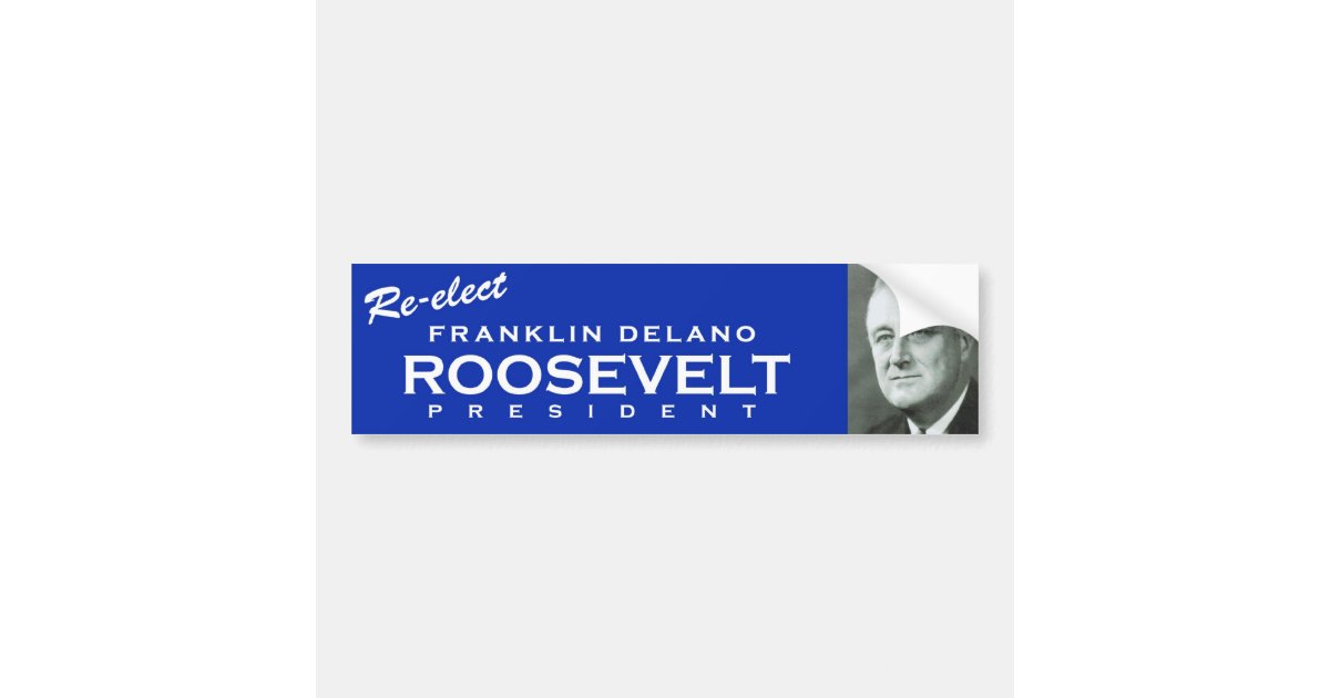 FDR bumper sticker | Zazzle