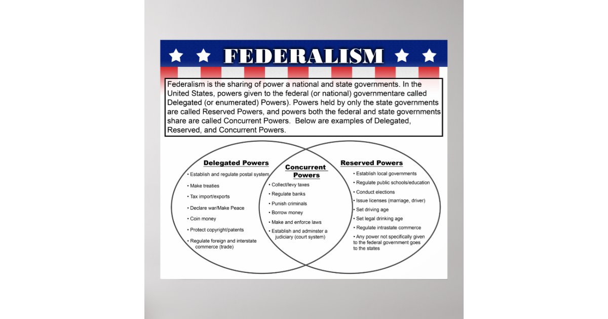 Federalism Poster | Zazzle