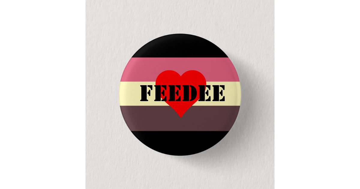 Feedist Pride Flag Pin- Feedee 3 Cm Round Badge | Zazzle