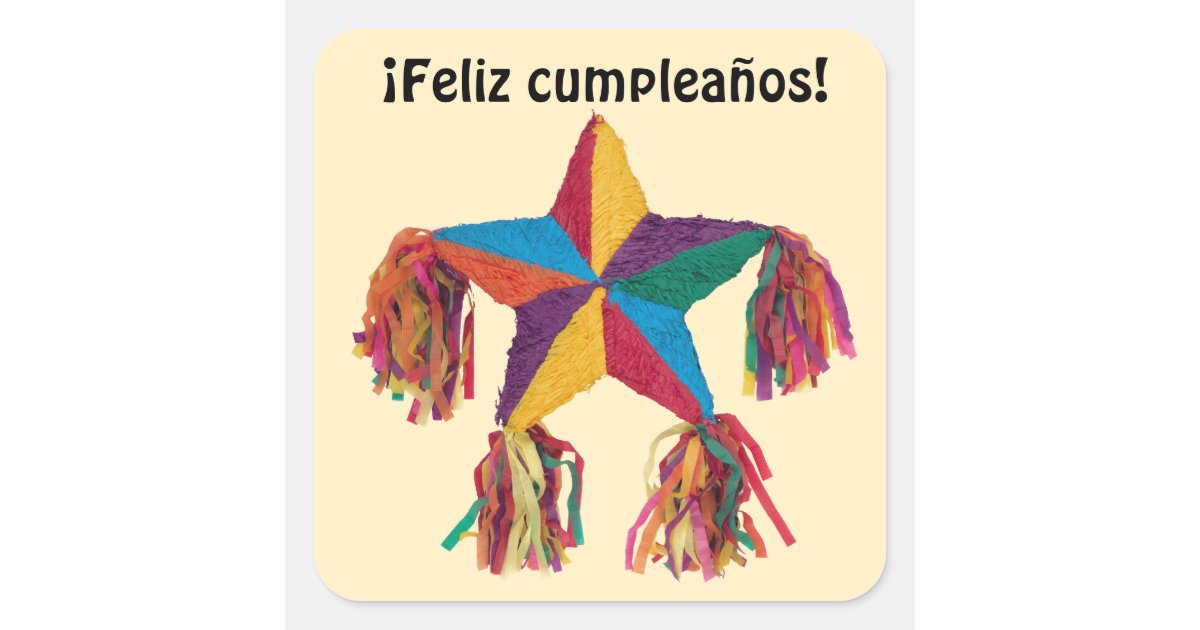 Feliz Cumpleanos Sticker | Zazzle