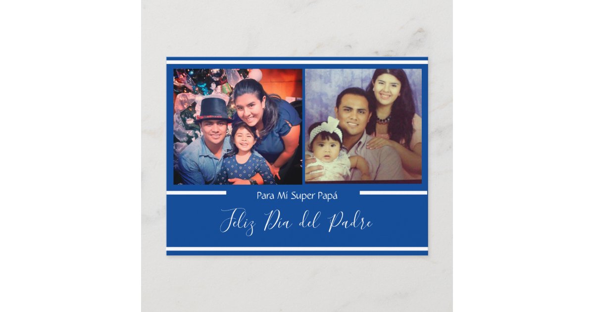 Feliz día del Padre Super Papá Spanish Postcard | Zazzle