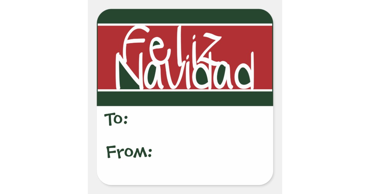 Feliz Navidad Christmas Gift Tags | Zazzle