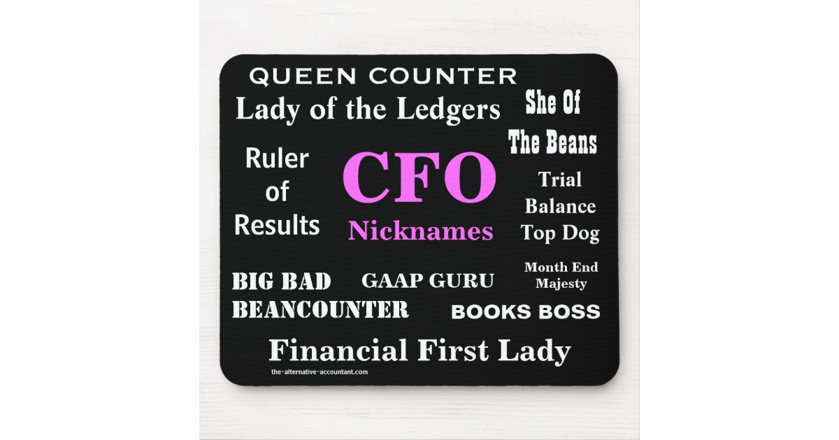 Female CFO Nicknames Funny Rude Silly Names Mouse Mat Zazzle Female CFO Nicknames Funny Rude Silly Names Mouse Mat Zazzle