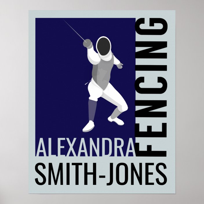 Fencing Poster | Zazzle.co.uk