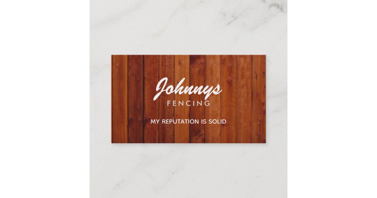 Fencing Slogans Business Cards | Zazzle
