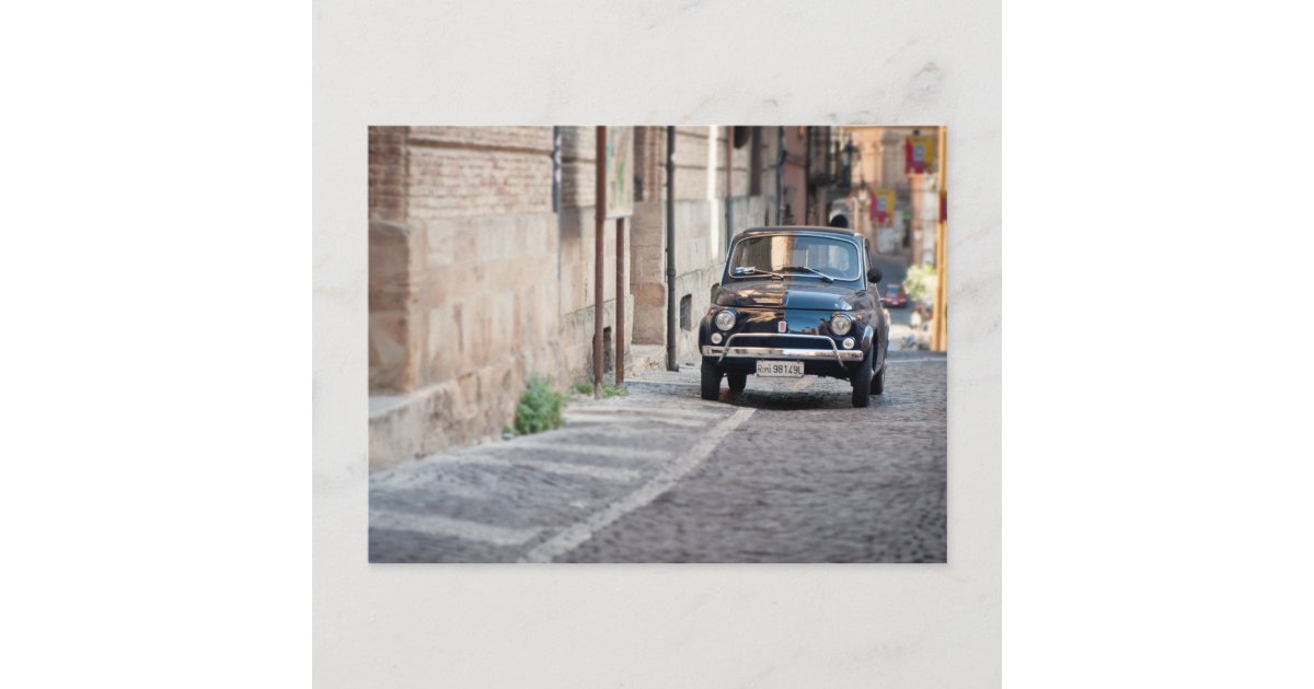 Fiat 500, Cinquecento in Lanciano, Italy Postcard | Zazzle