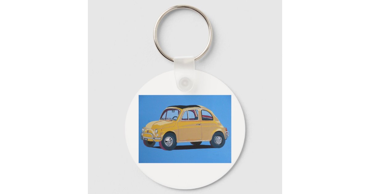 Fiat 500 key ring | Zazzle