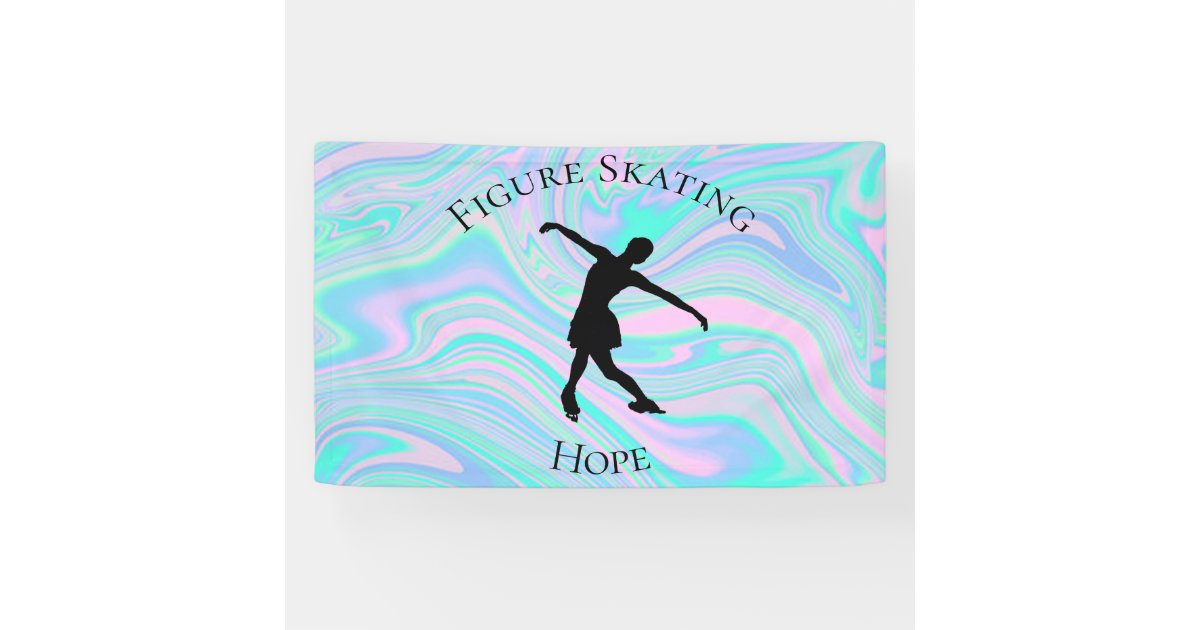 Figure Skating Banner with Her Name! | Zazzle