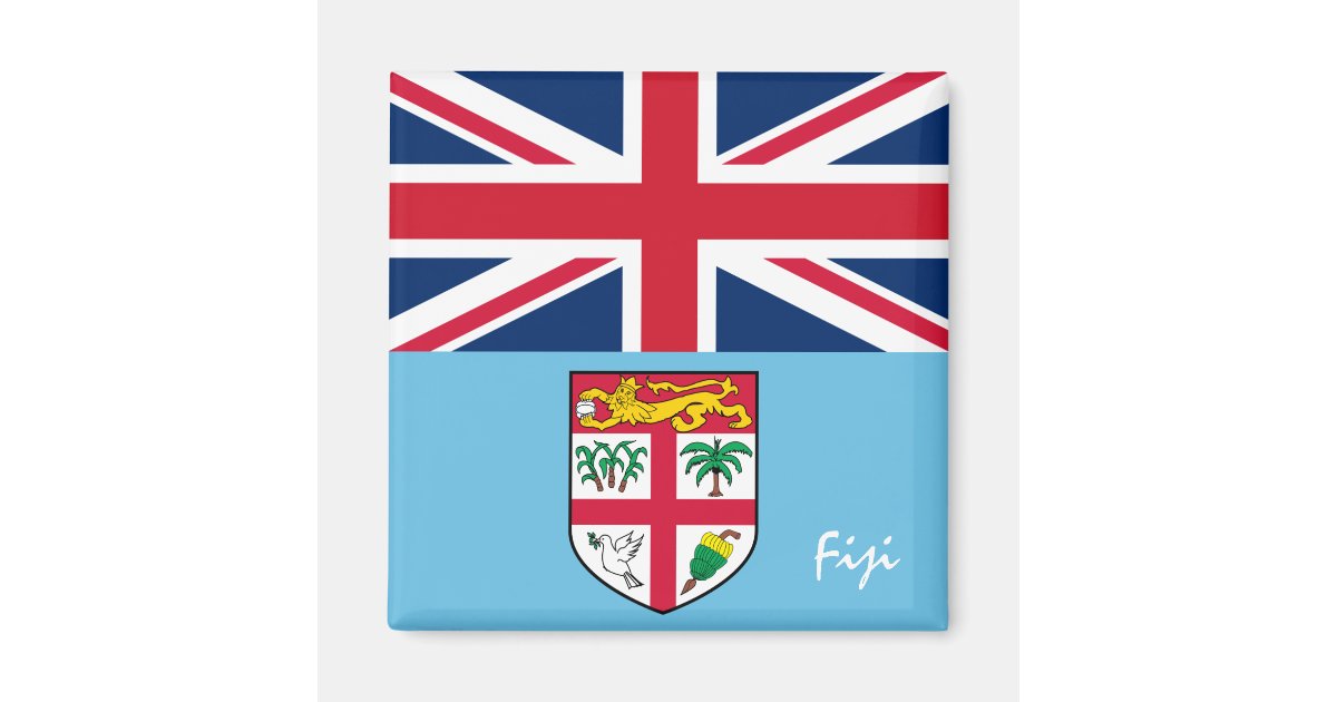 Fijian flag & Fiji holiday, rugby /sports fans Magnet | Zazzle