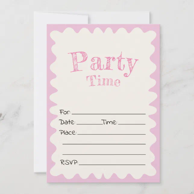 Fill In The Blank Birthday Invitation | Zazzle
