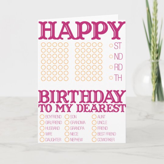 Fill in the blank Happy Birthday! Card | Zazzle.co.uk