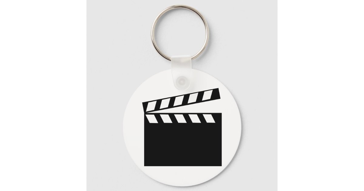 Film Movie Clapper Key Ring | Zazzle