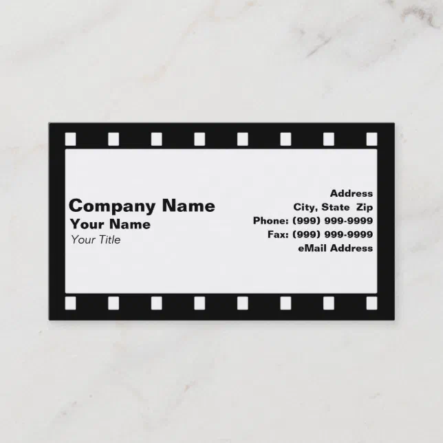 Film Strip Business Card | Zazzle