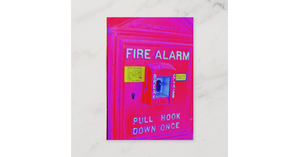 Fire Alarm Business Card | Zazzle