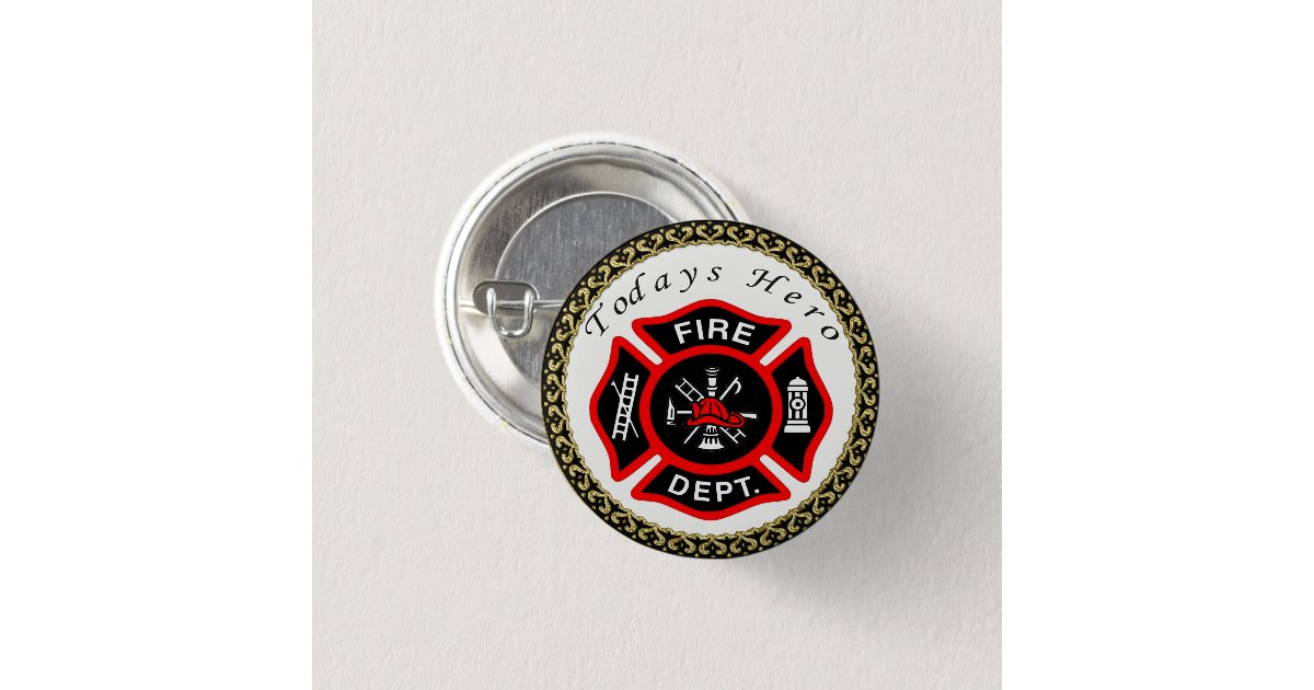 Fire Department logo Black And Red Badge | Zazzle