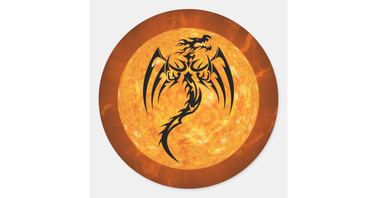 fire dragon stickers | Zazzle