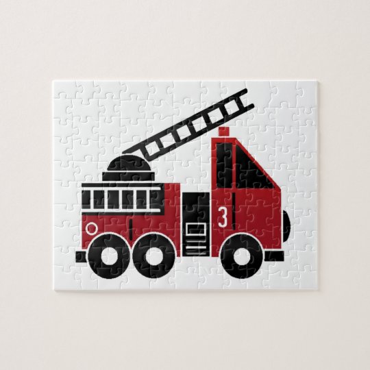 Fire truck jigsaw pzzle jigsaw puzzle | Zazzle.co.uk