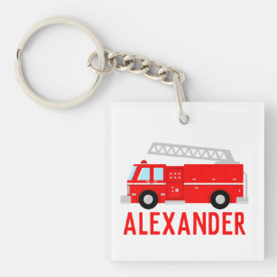 Fire Engine Key Rings & Keychains | Zazzle UK