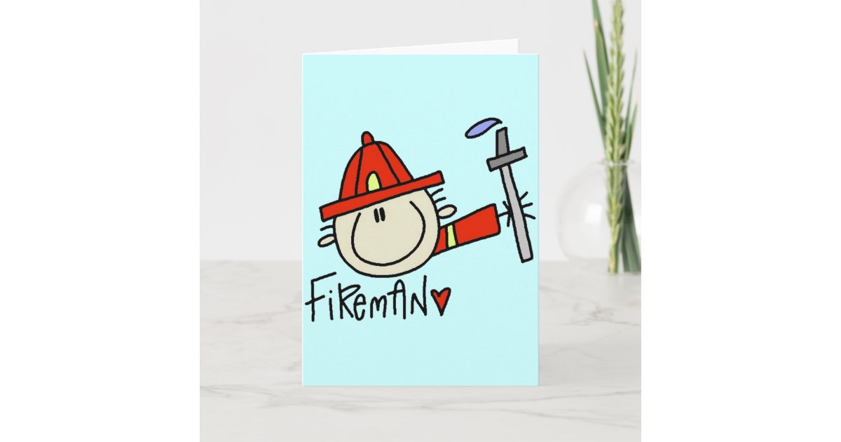 Fireman Card | Zazzle.co.uk