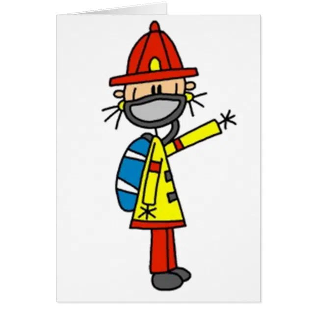 Fireman Stick Figure | Zazzle