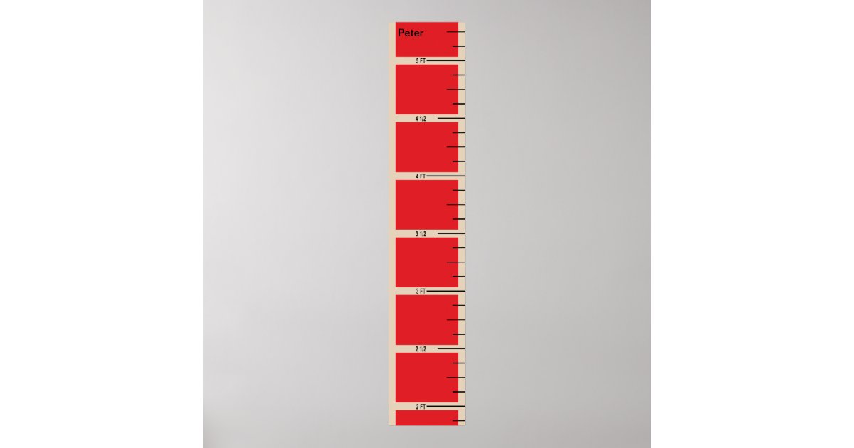 Fireman's Ladder Growth Chart | Zazzle