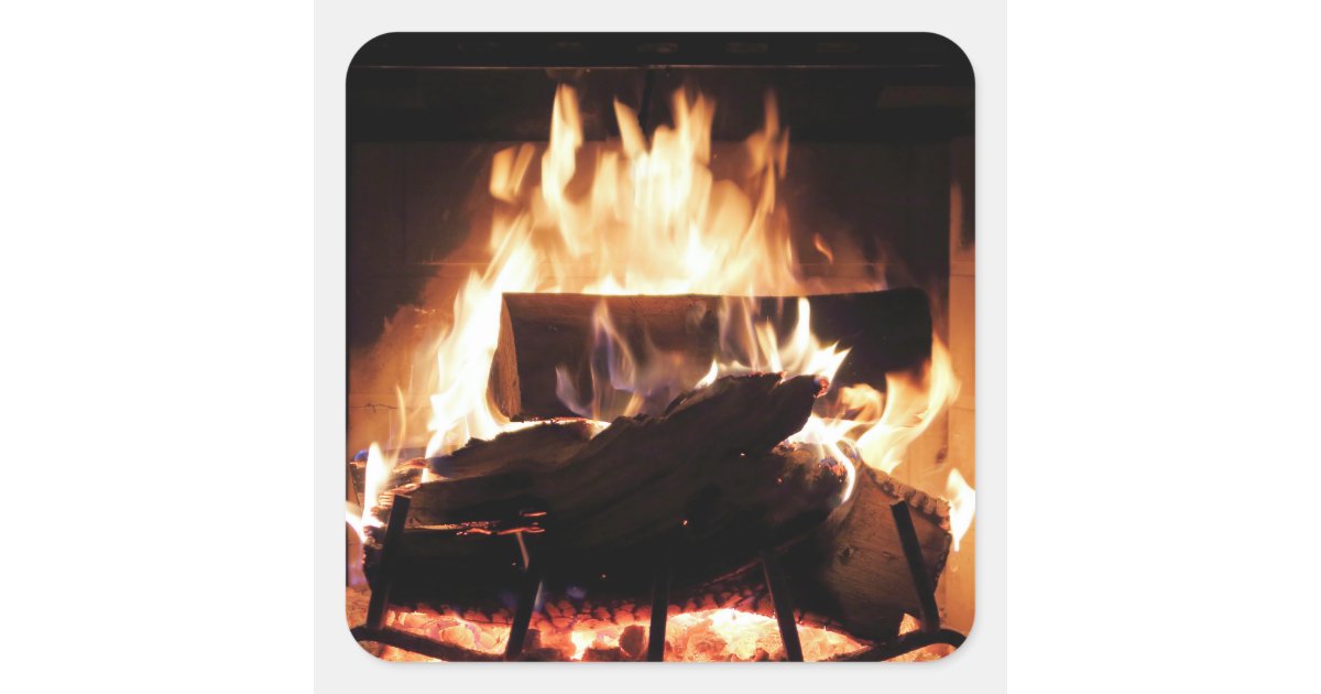 Fireplace Stickers | Zazzle