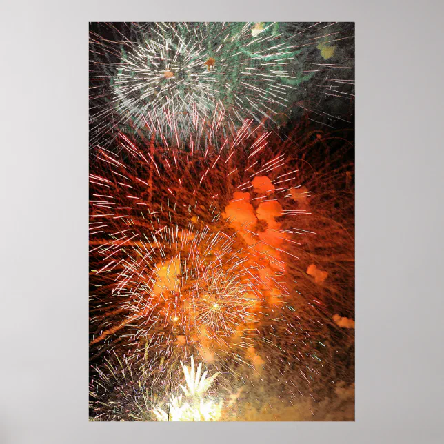 Fireworks Display Poster | Zazzle