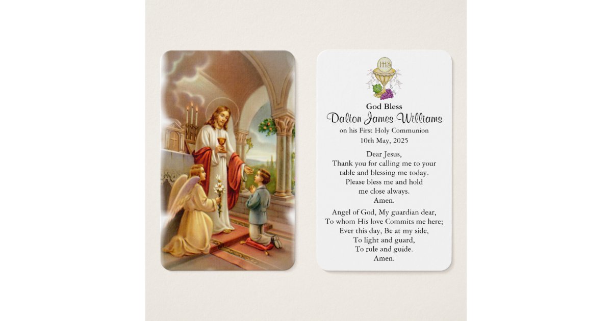 First Communion Prayers | Boy Communion 2 | Zazzle