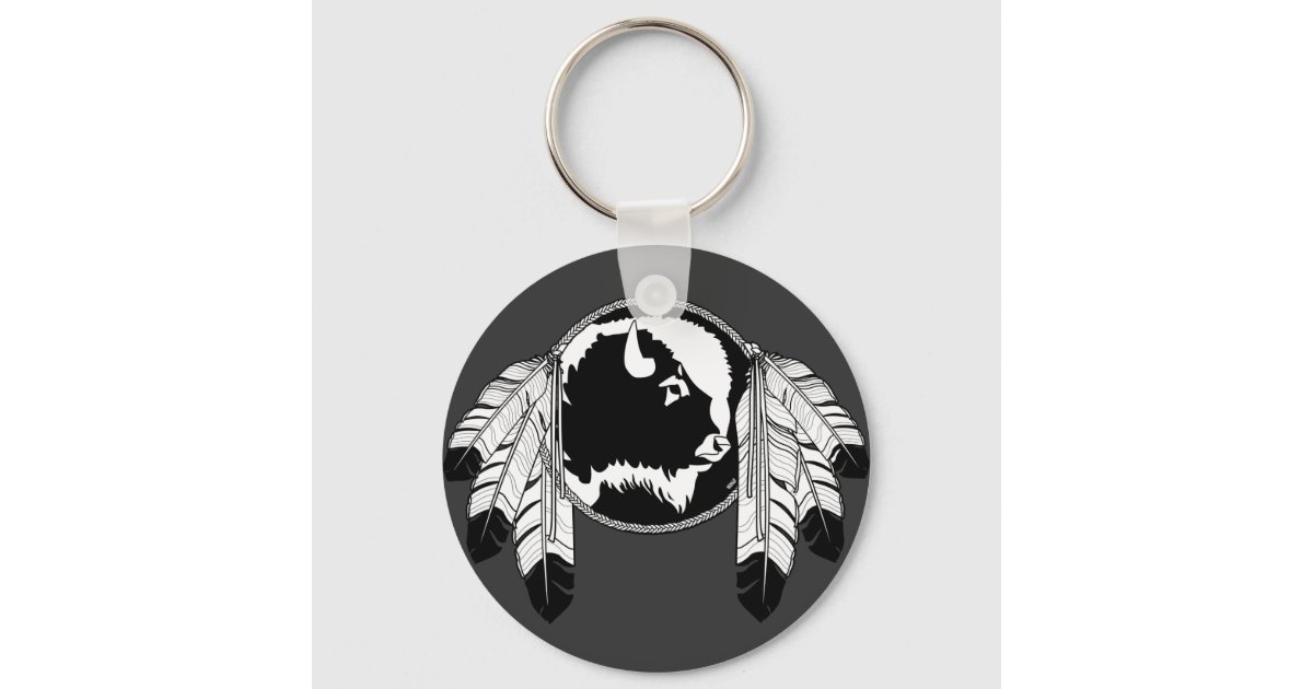 First Nations Keychain Wildlife Art Gifts Keepsake | Zazzle