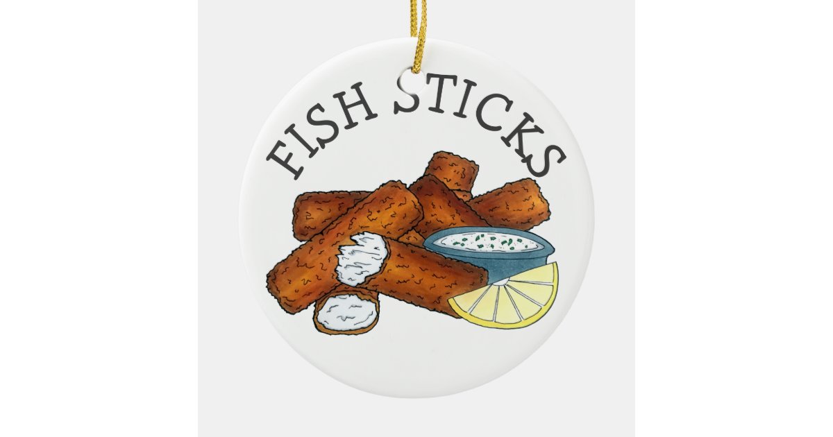 Fish Sticks Fishsticks Fish Fingers Tartar Sauce Ceramic Tree ...