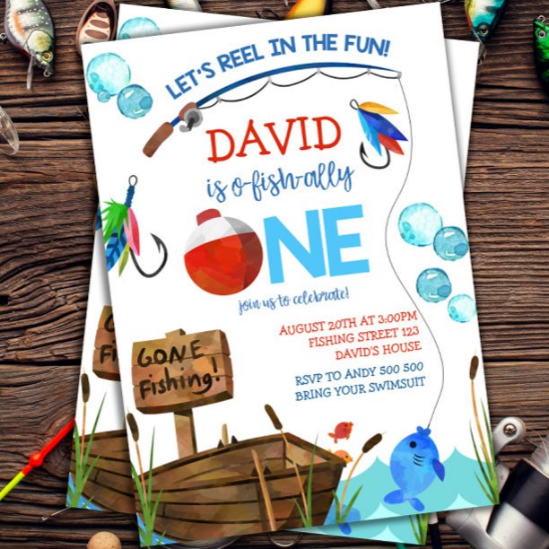 Fish Birthday Invitations & Invitation Templates | Zazzle UK