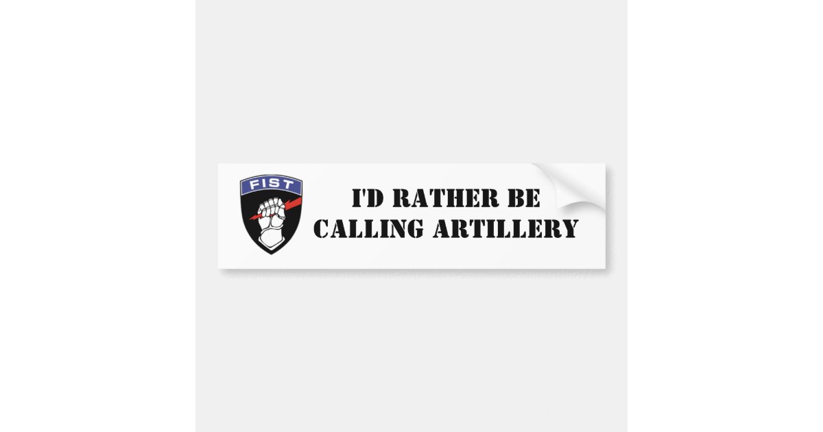FIST (Forward Observer) Bumper Sticker | Zazzle