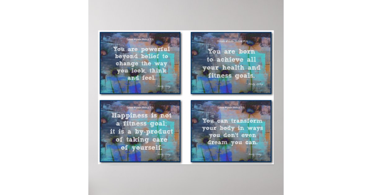 Fitness Power Collage! Poster | Zazzle