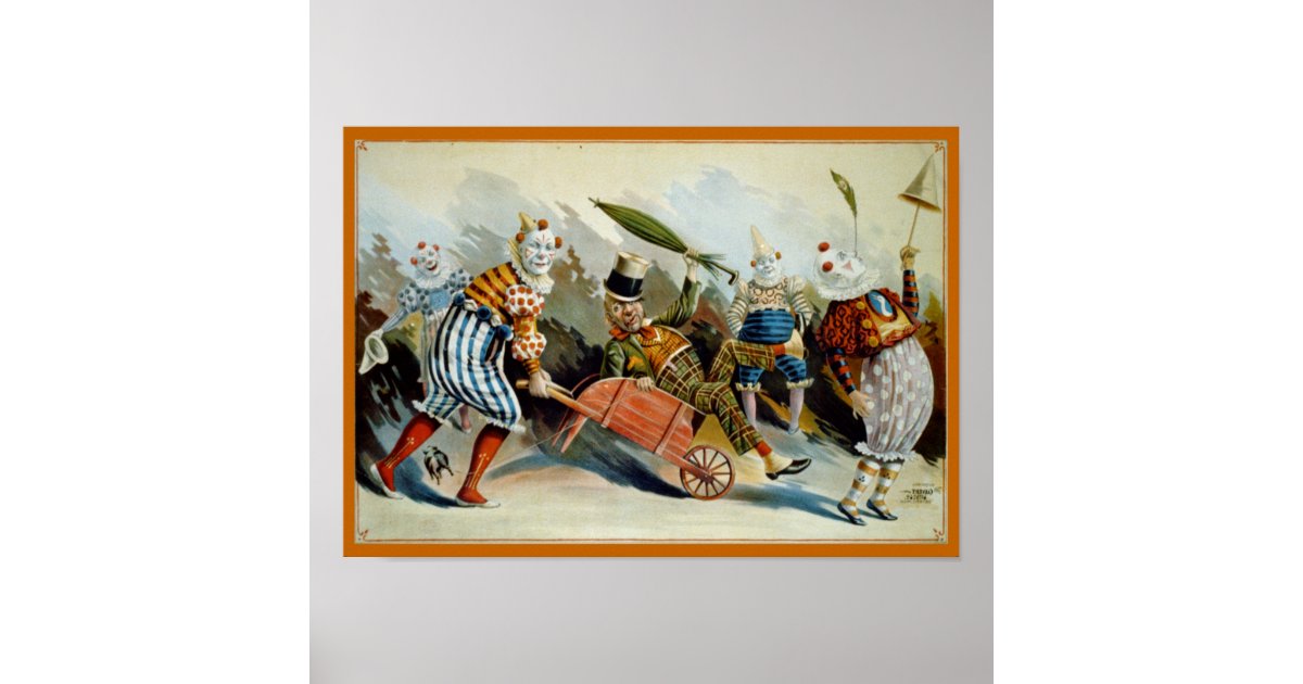 Five Clowns Poster | Zazzle