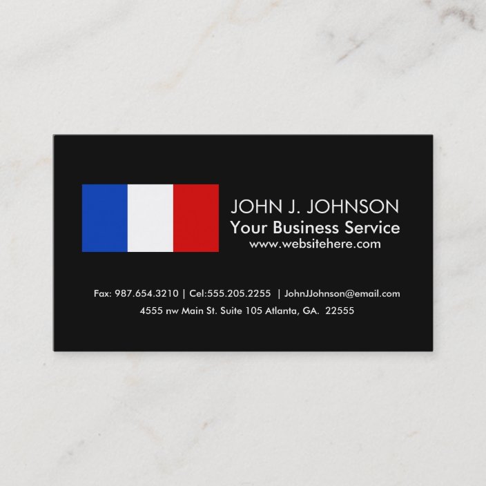 Flag of France Business Card | Zazzle.co.uk