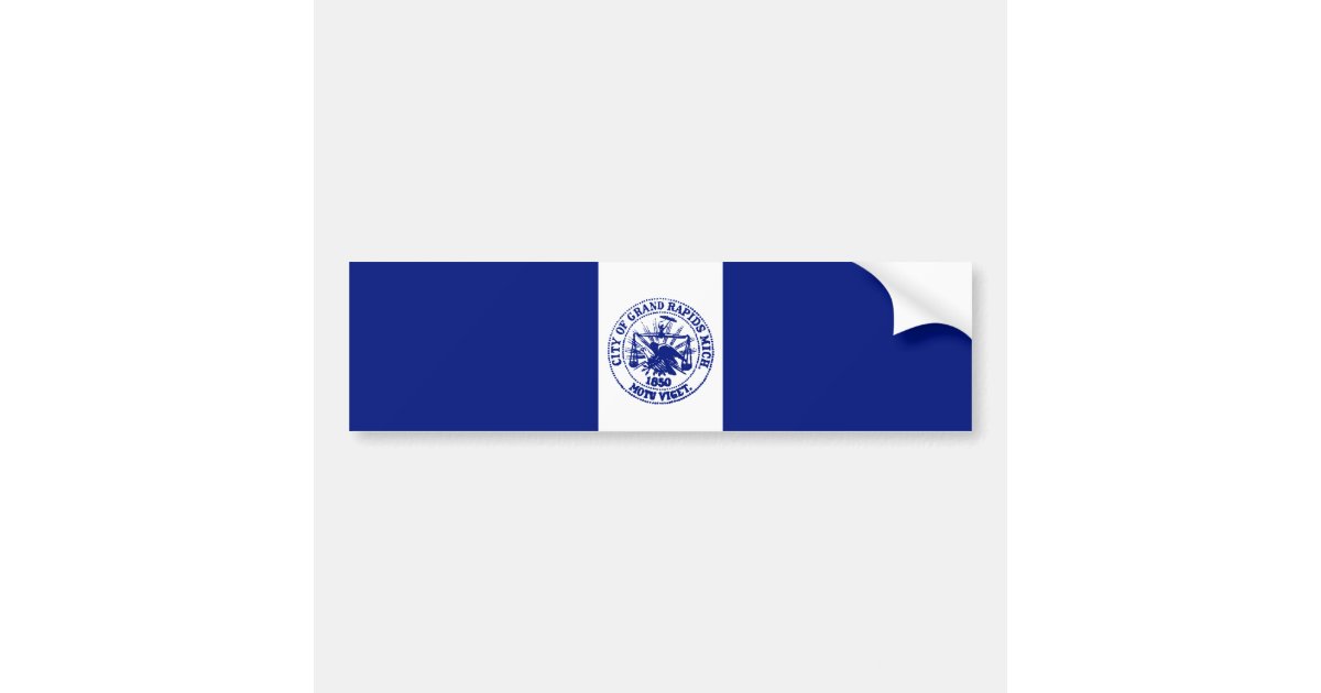 Flag of Grand Rapids (Michigan City) Bumper Sticker | Zazzle