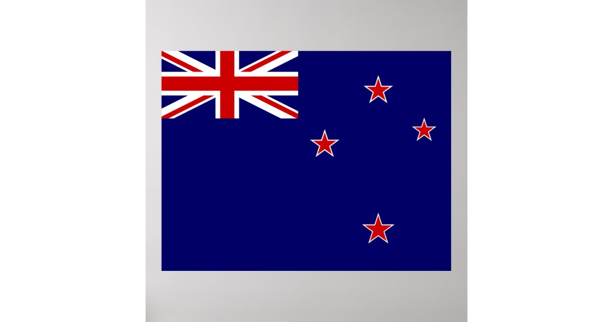Flag of New Zealand Poster | Zazzle