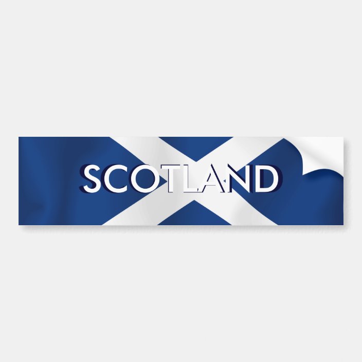 Flag of Scotland Bumper Sticker | Zazzle.co.uk