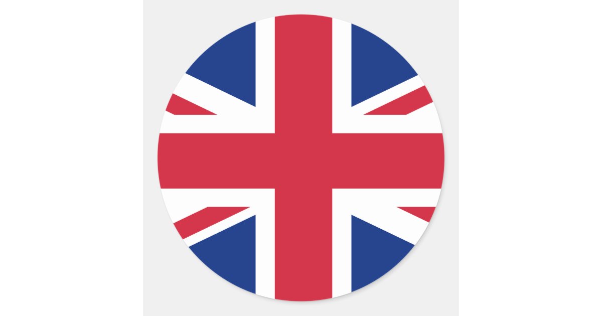 Flag of the United Kingdom Classic Round Sticker | Zazzle
