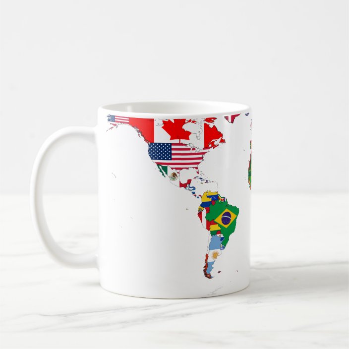 Flagged world mug | Zazzle.co.uk