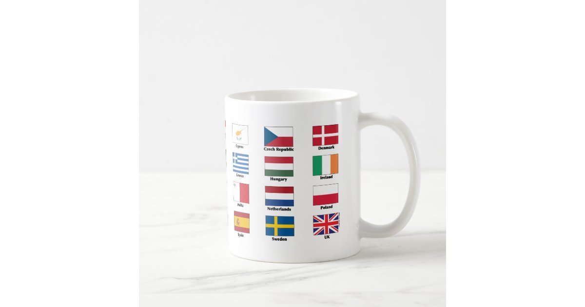 Flags of 28 European Union EU nations - no Brexit Coffee Mug | Zazzle