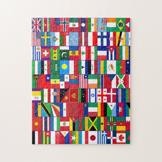 Flags of the world Puzzle | Zazzle.co.uk