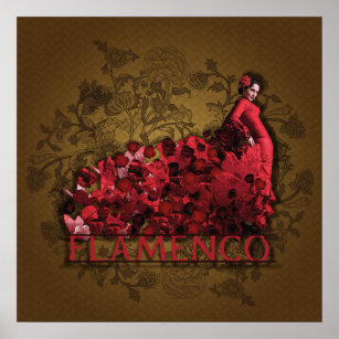 Spanish Dancer Flamenco Dancing Posters & Prints | Zazzle UK