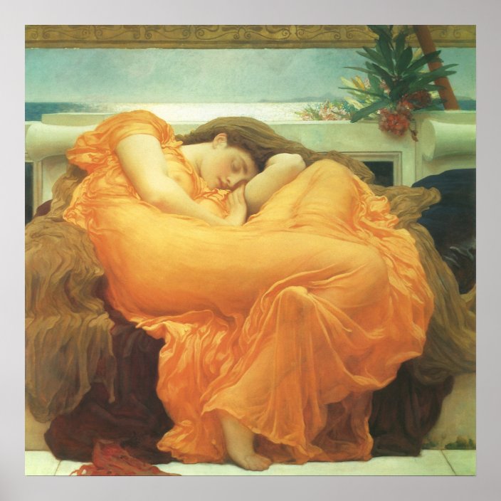 Flaming June by Lord Frederic Leighton Poster | Zazzle