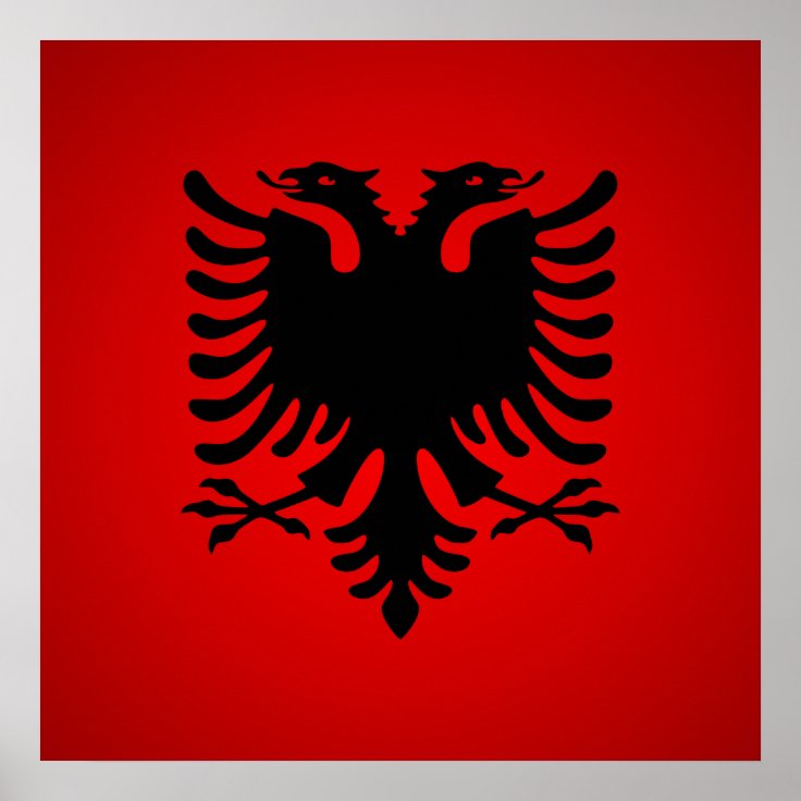 Flamuri i shqiperise poster | Zazzle