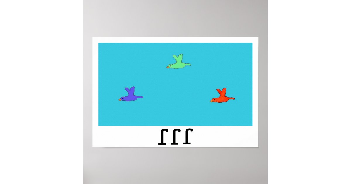 "Flap flap flap" poster | Zazzle