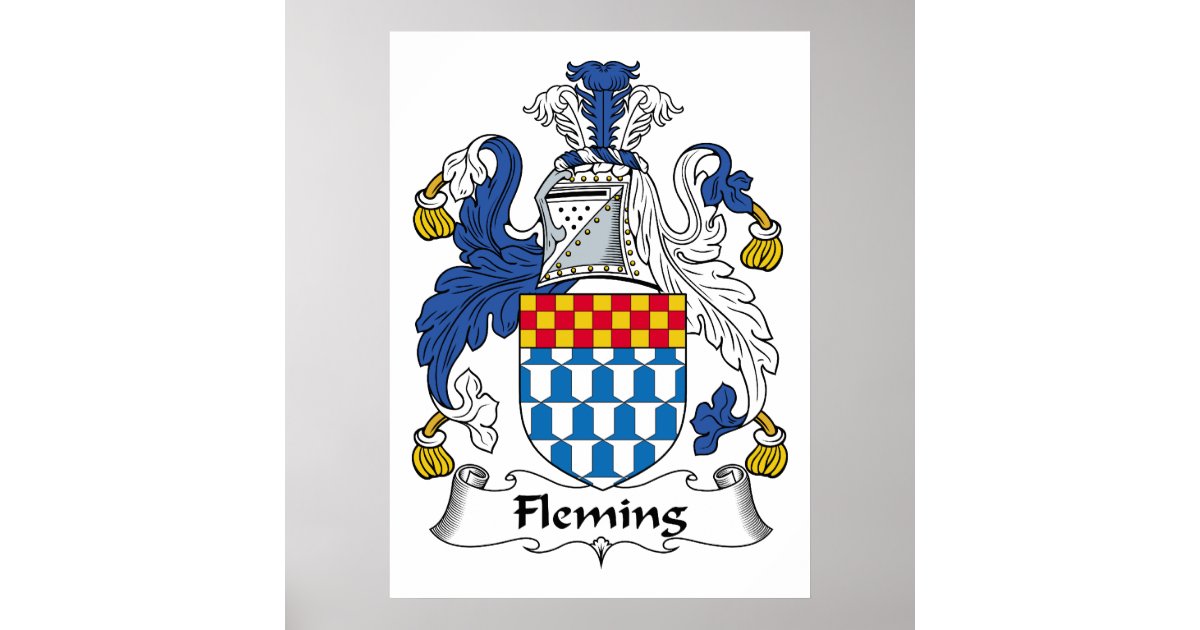 Fleming Family Crest Poster | Zazzle