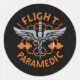 Flight paramedic classic round sticker | Zazzle